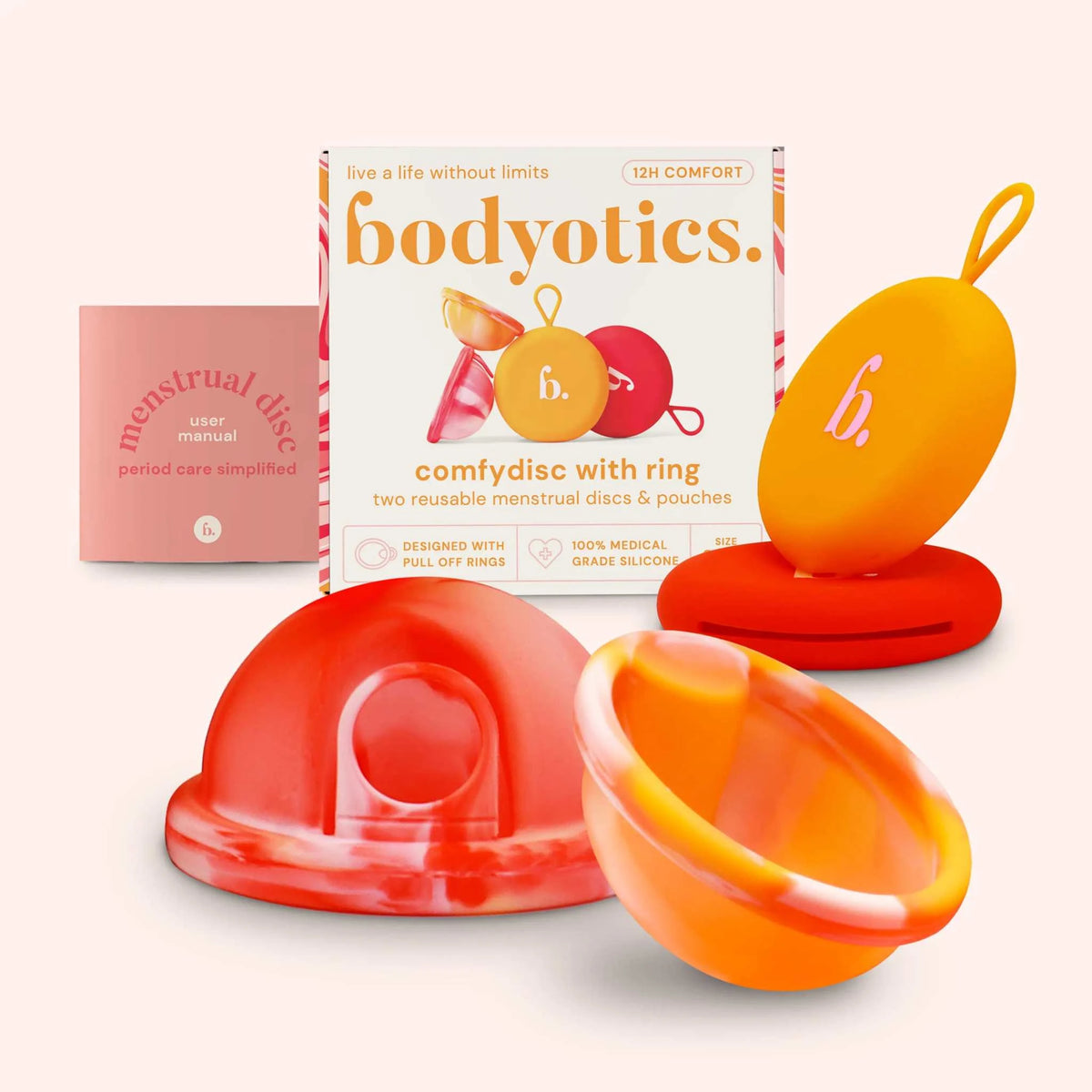 Menstrual Disc - Reusable Bodyotics Comfydisc 2pcs for Up to 12h ...